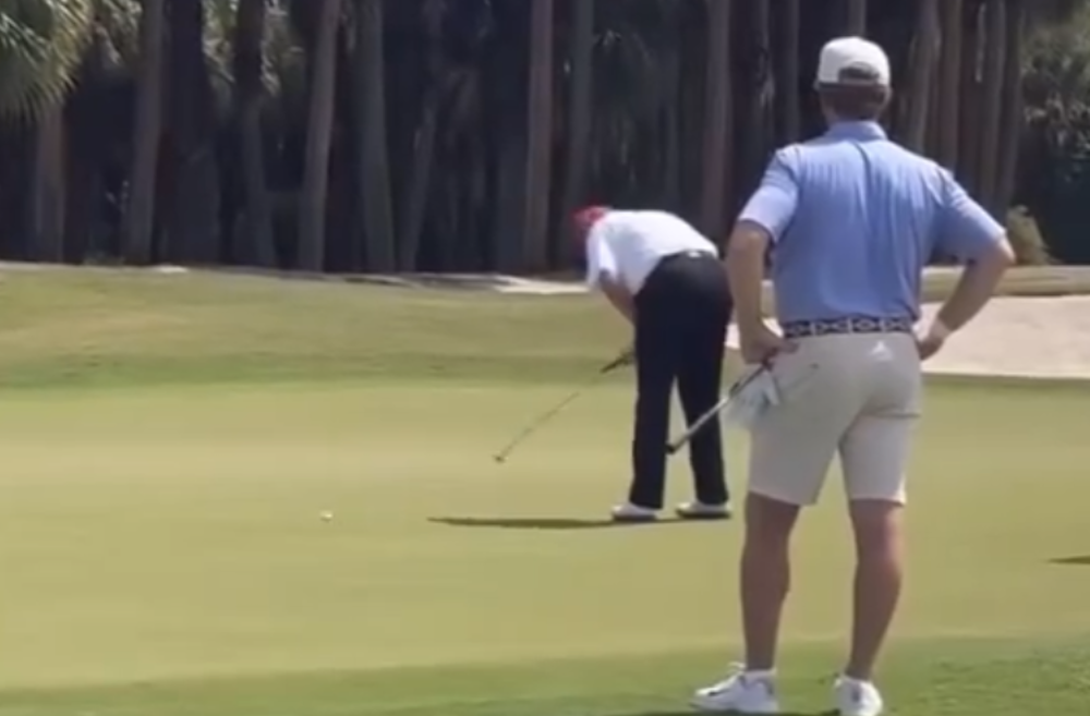 WATCH: Trump Wins Golf Tournament With Walk-Off Putt