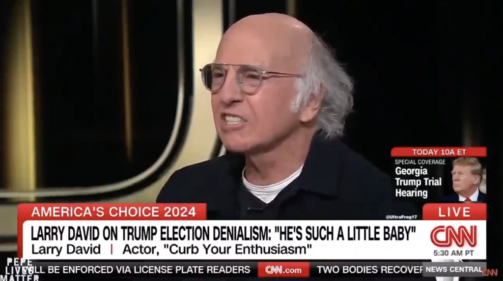 WATCH: Larry David Melts Down During UNHINGED Anti-Trump Rant: 'He's So ...