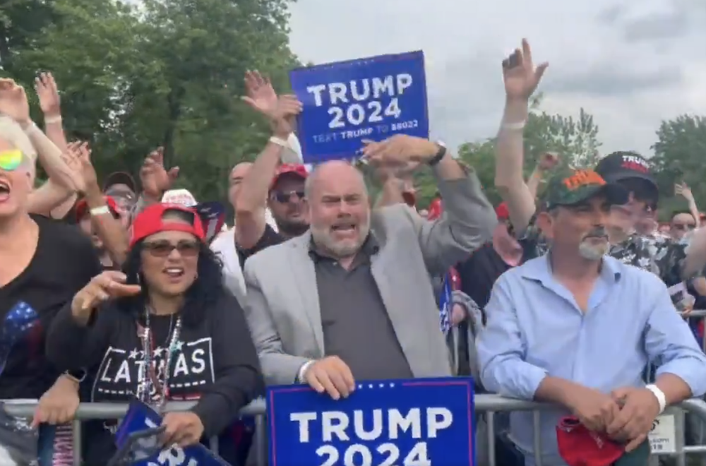 WATCH: MASSIVE Crowd Gathers To See Trump In The Bronx