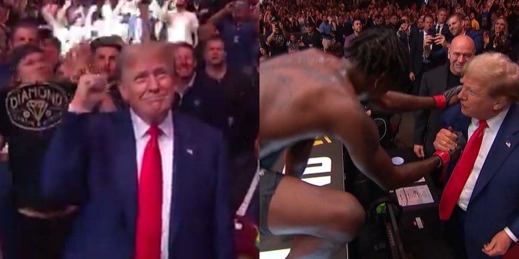 WATCH: Trump Steals The Show At UFC 302, Crowd Chants 'We Love Trump ...