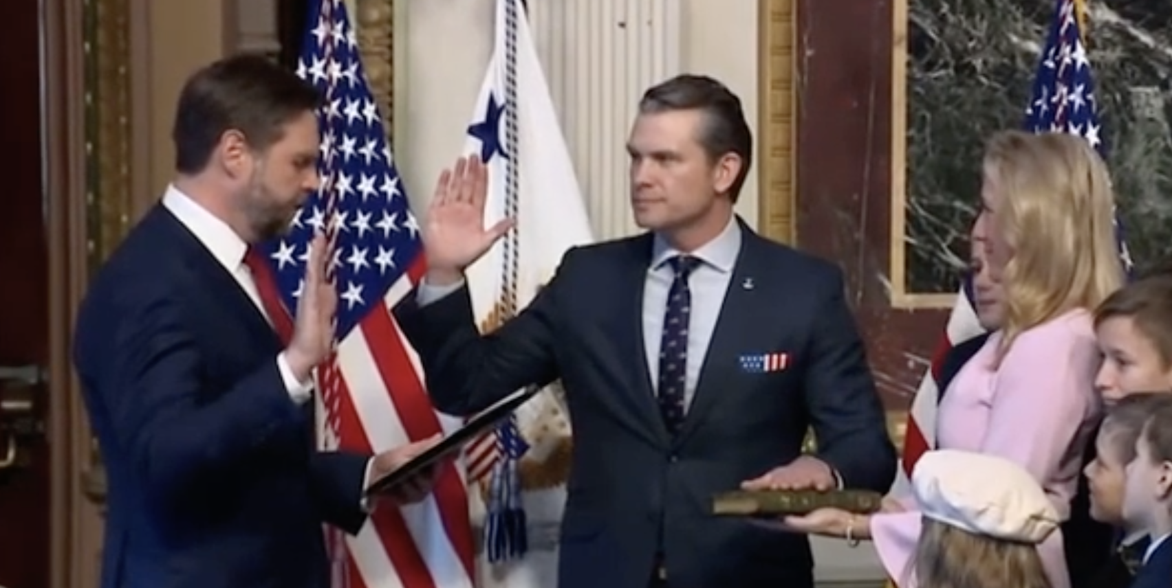 WATCH: Pete Hegseth Has Been Sworn In As Secretary Of Defense