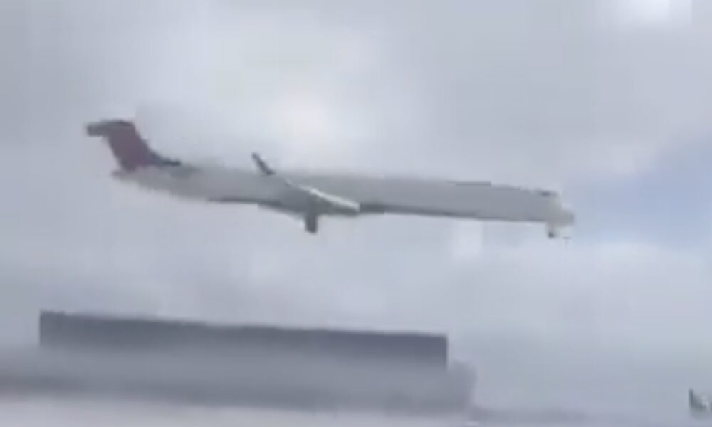 WATCH: Jaw-Dropping Video Shows Delta Plane Crash-Land On Icy Runway