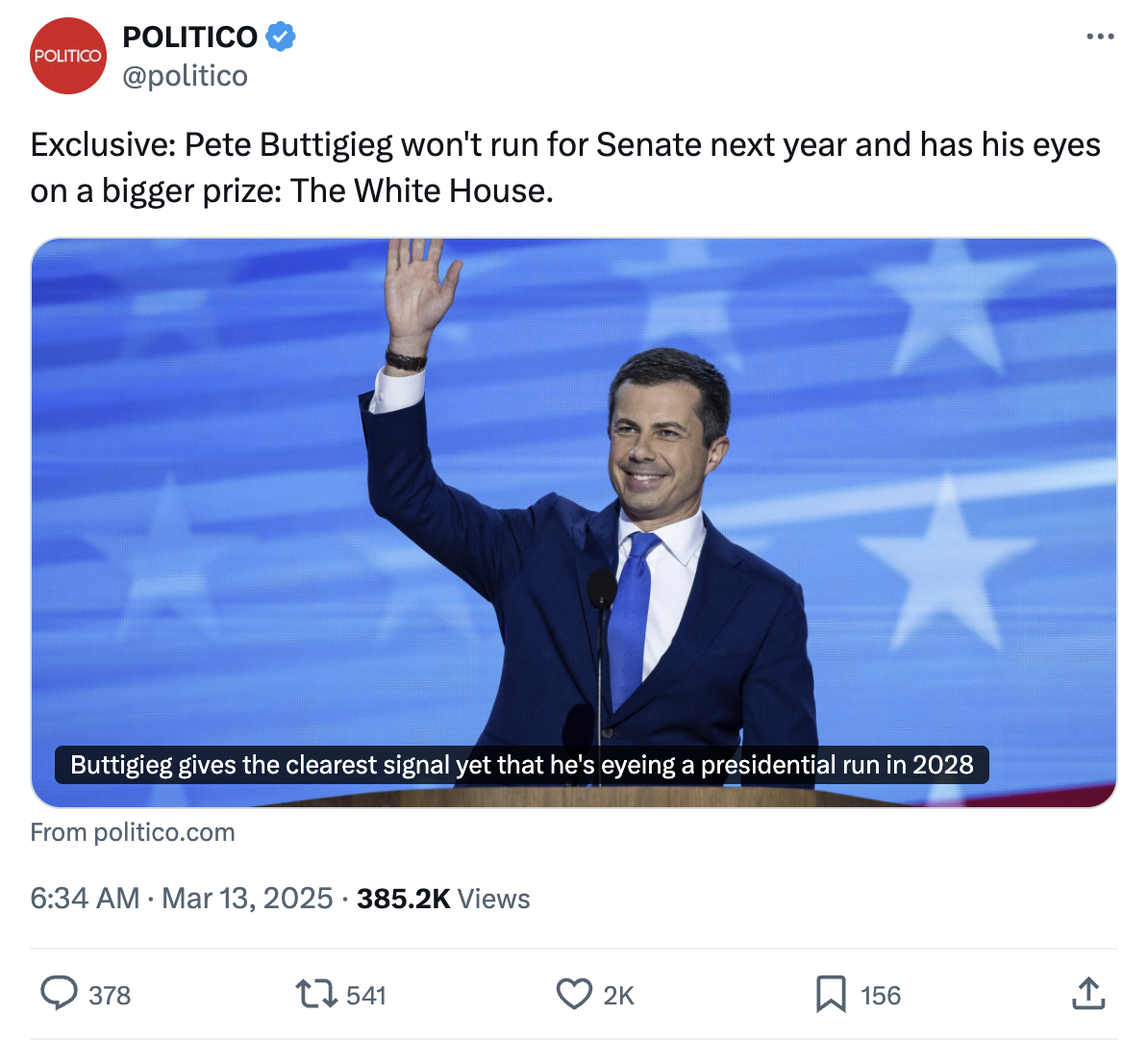 NEW: Pete Buttigieg Eyeing Run For President In 2028