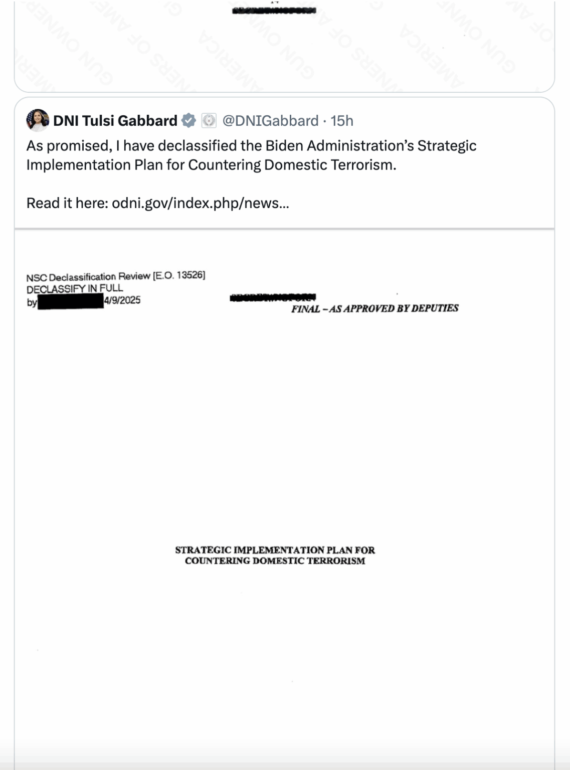 NEW: Tulsi Gabbard Declassifies Democrats' Secret Plot To 'Eliminate ...