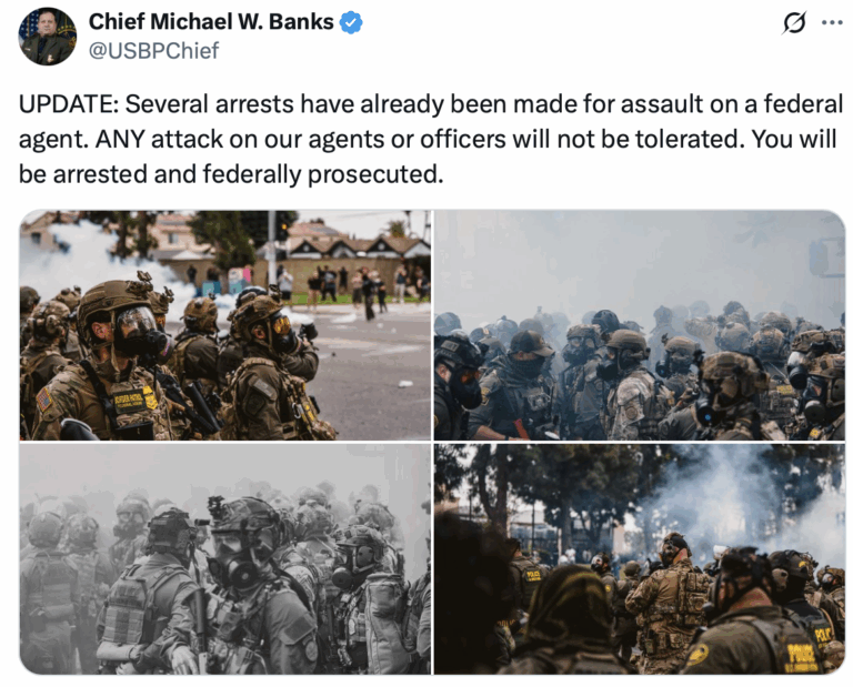 JUST IN: DHS Deploys Elite Border Patrol Units To Crush LA Riots